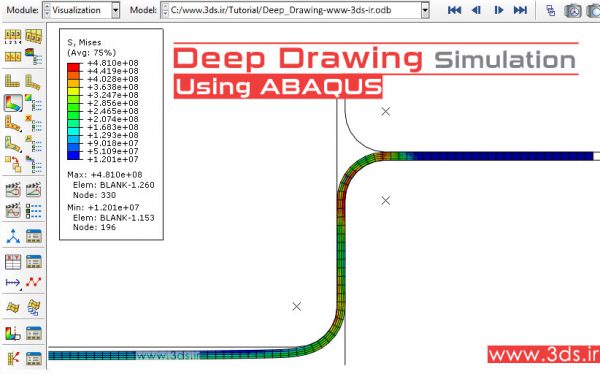 آموزش شبیه‌سازی کشش عمیق ورق در آباکوس