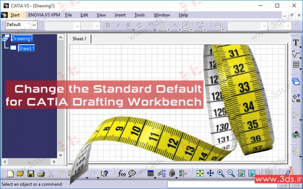 تنظیمات Drafting در کتیا: تغییر استانداردها - UMEC.IR